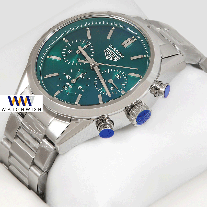 Latest Collection Chronograph Silver With Green Dial – Wrist Icon